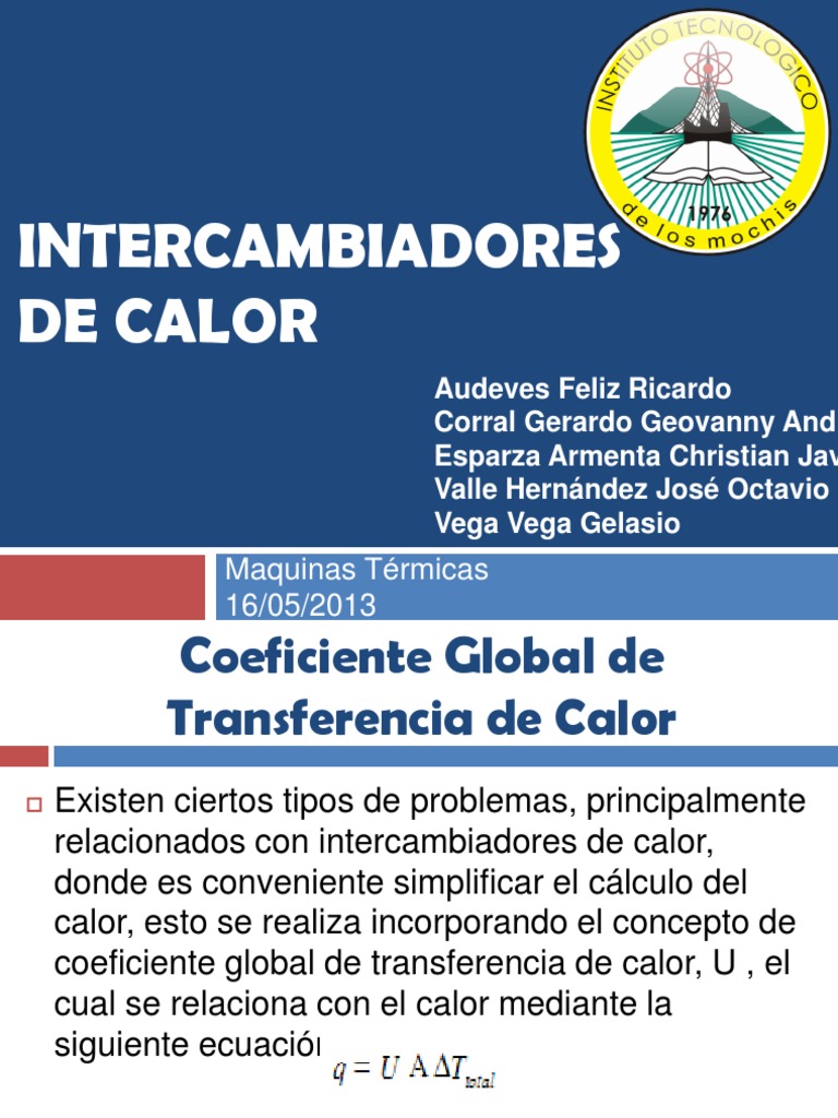 Exposicion Maquinas Termicas | PDF | Intercambiador de calor | Calor