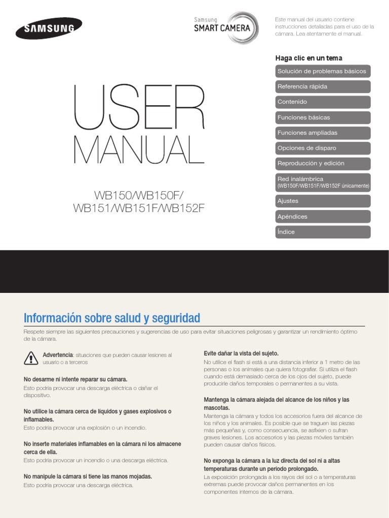 Manual de Uso Camara SAMSUNG | PDF | Velocidad de obturación ...
