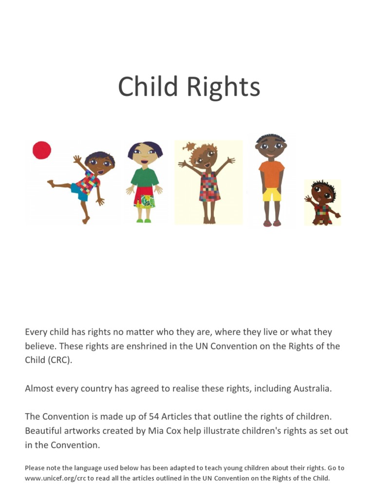Children's Rights and Responsibilities | PDF | Convention On The Rights ...