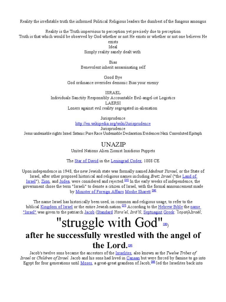 Reality The Irrefutable Truth The Informed Political Religious Leaders ...