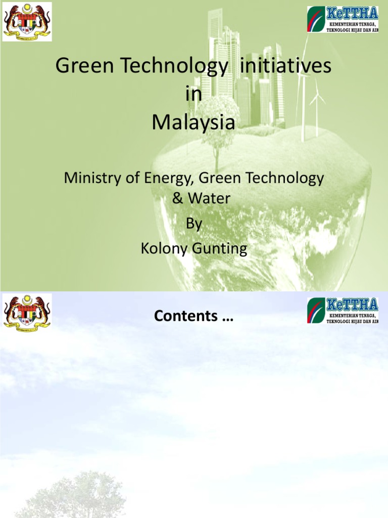 Green Technology Presentation Malaysia | PDF | Low Carbon Economy ...