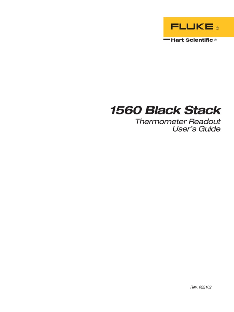 1560 Black Stack: Thermometer Readout User's Guide | PDF | Input/Output ...
