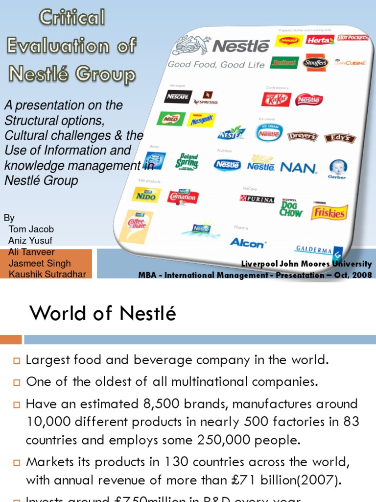 Nestlé Group: Structure & Cultural Challenges | PDF | Nestlé | Governance