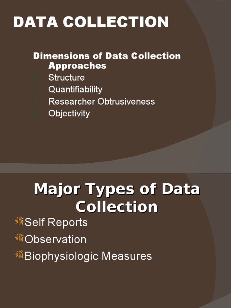 Data Colection Types | PDF