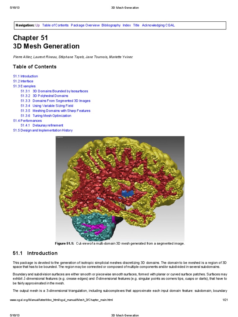 3D Mesh Generation PDF | PDF | Tetrahedron | Parameter (Computer ...