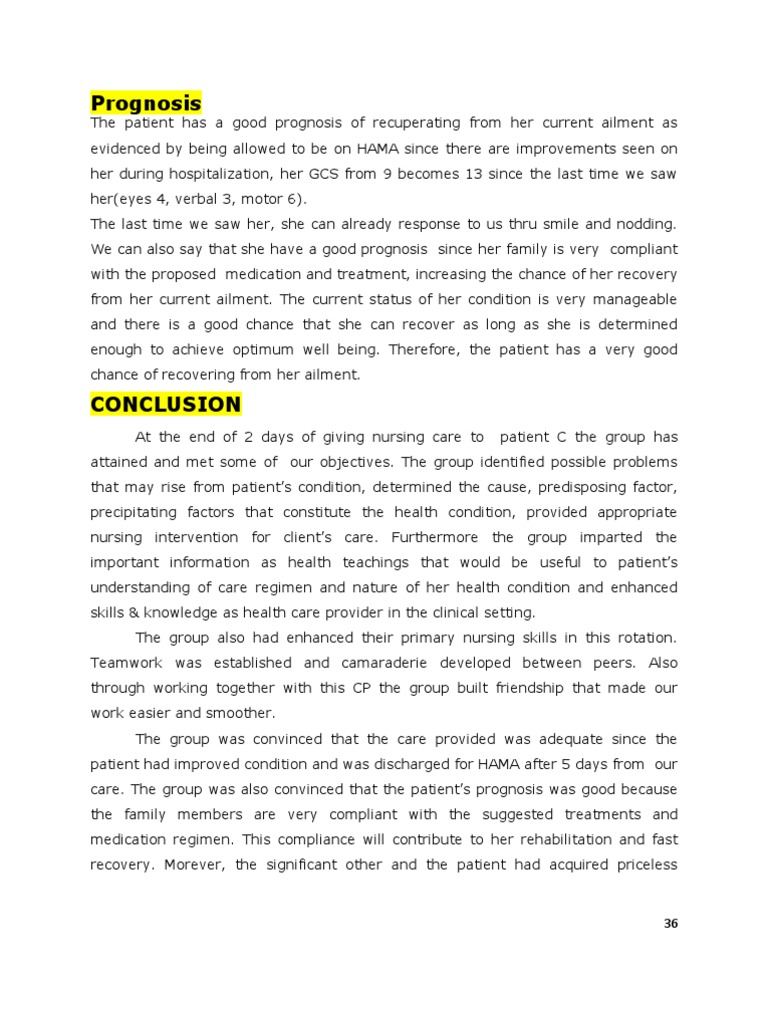 Conclusion CV A | PDF | Patient | Health Care
