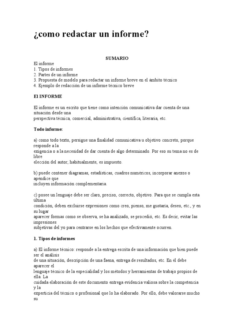 Como Redactar Un Informe | Método científico | Calibración