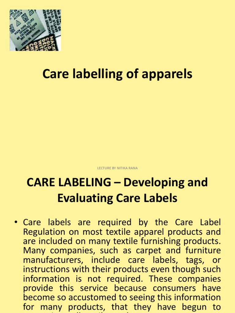 11-Care Labelling PDF | PDF | Textiles | Knitting