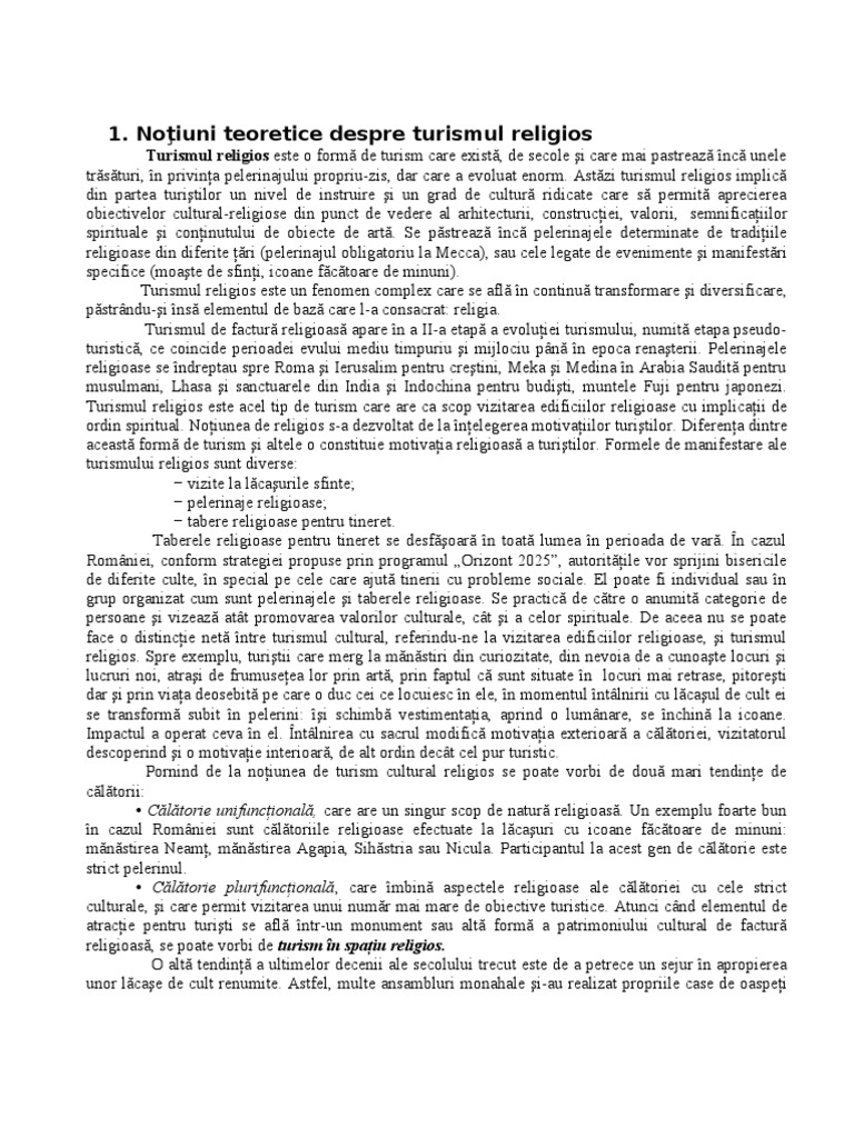 Turismul Religios | PDF