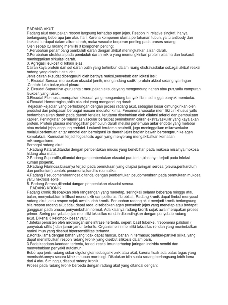 Radang Akut | PDF