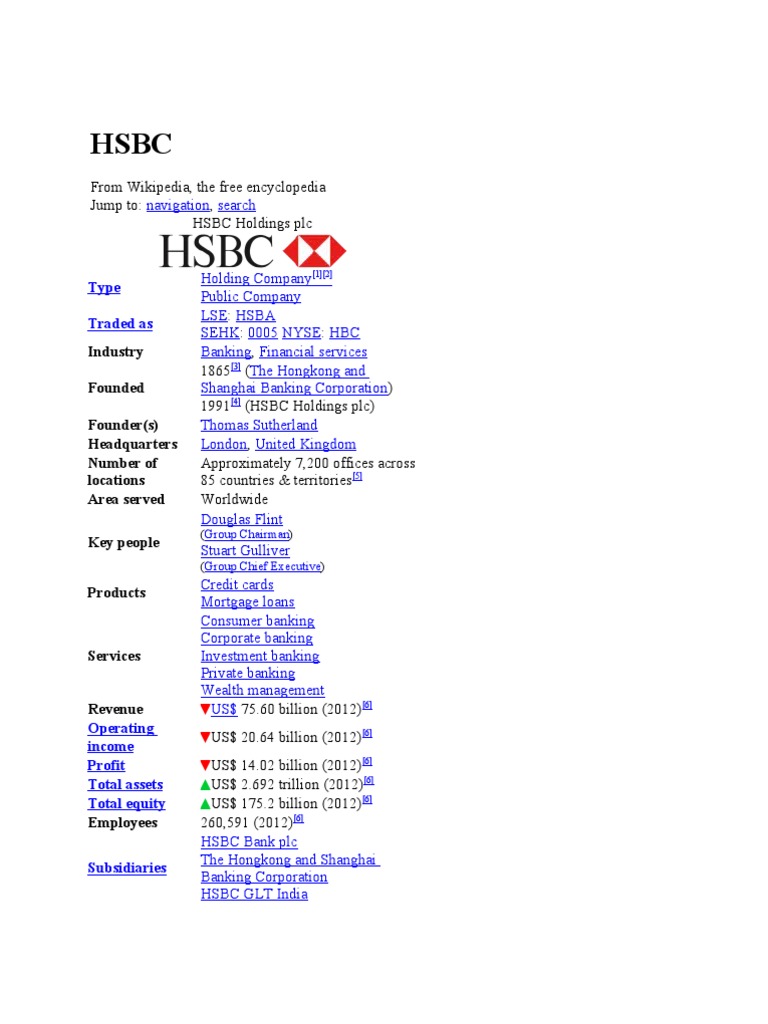 HSBC | PDF | Hsbc | Money Laundering