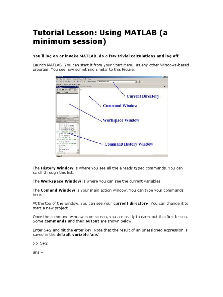 Bible of Matlab | PDF | Matrix (Mathematics) | Boolean Algebra