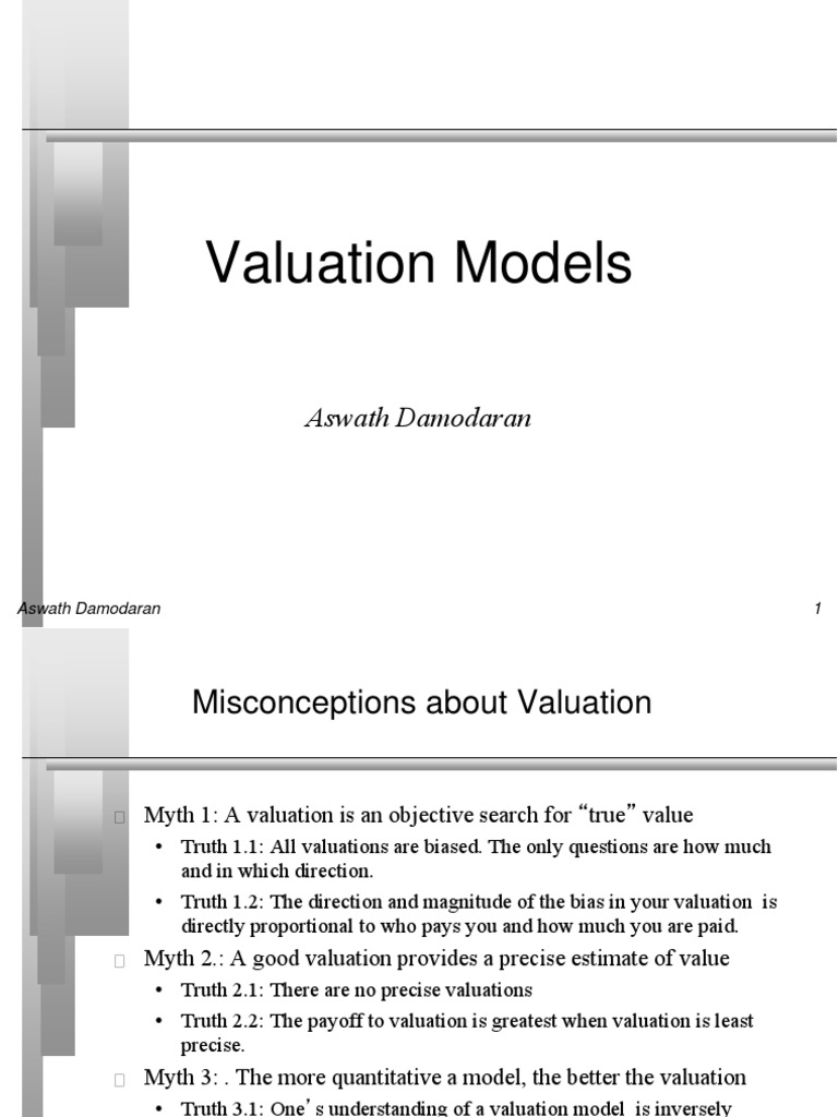 Valuation Models | PDF | Valuation (Finance) | Option (Finance)
