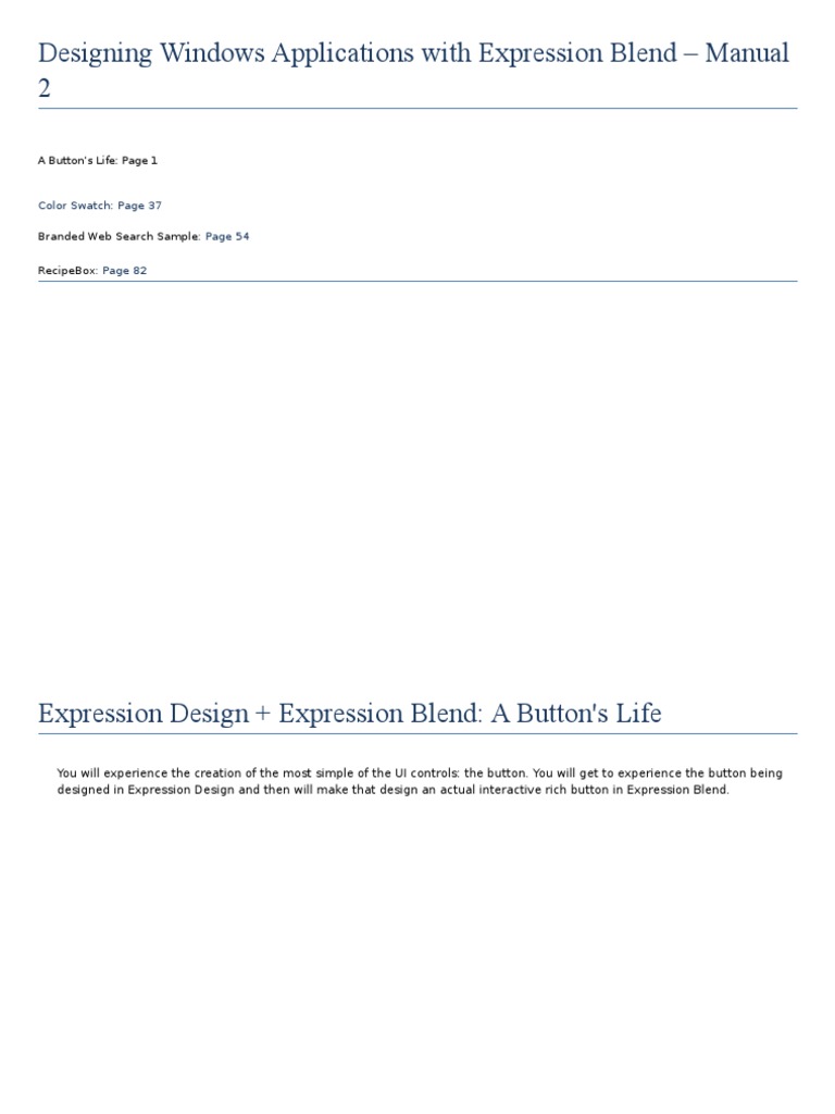 Ejemplo Con Expression Blend Manual 2 | PDF | Extensible Application Markup Language | Icon ...