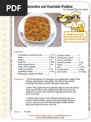 Iskcon Recipes Pdf | Bryont Blog