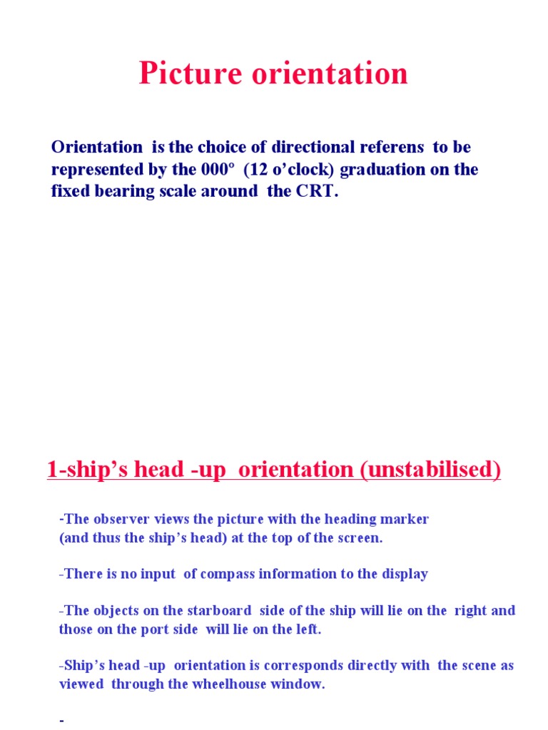 Radar Display Orientation Overview | PDF | Radar | Physics