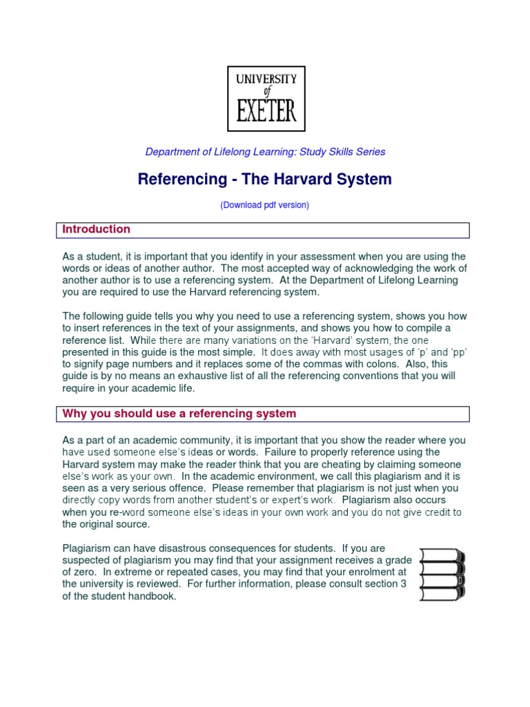 Havard System of Referencing | PDF | Plagiarism | Sic