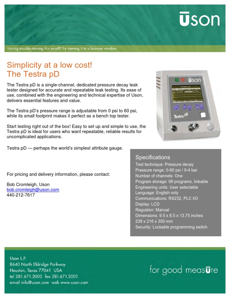 Testra 1100 - PD | PDF