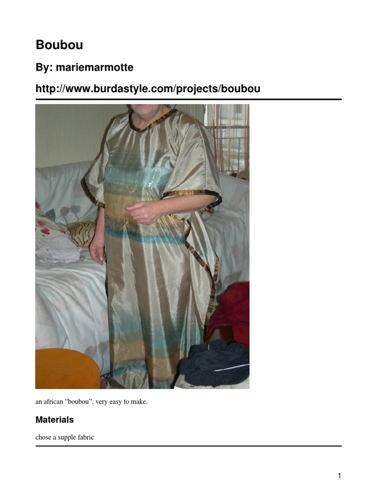 Easy DIY African Boubou Guide | PDF