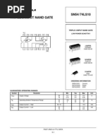 7410 Triple 3-Input NAND Gate Datasheet | PDF | Power Electronics ...
