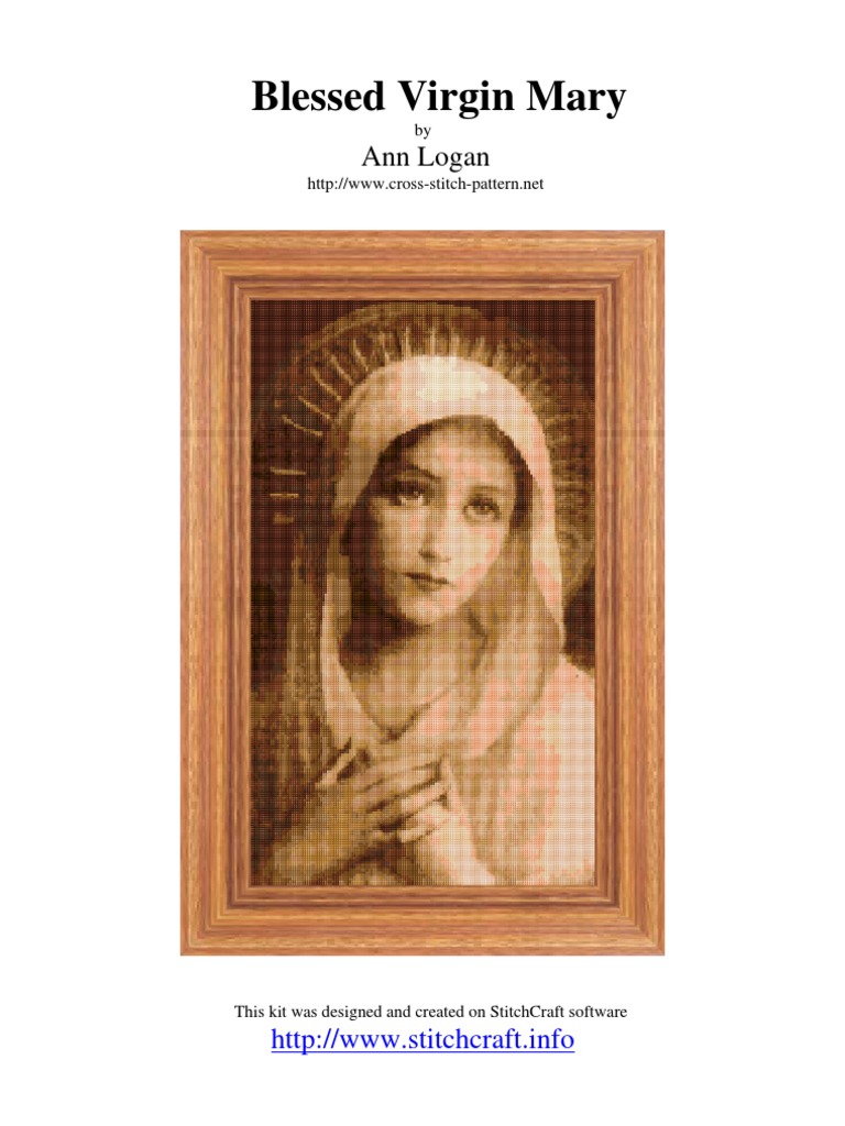 Cross Stitch Patron. Virgin Mary. | PDF | Needlework | Handicrafts