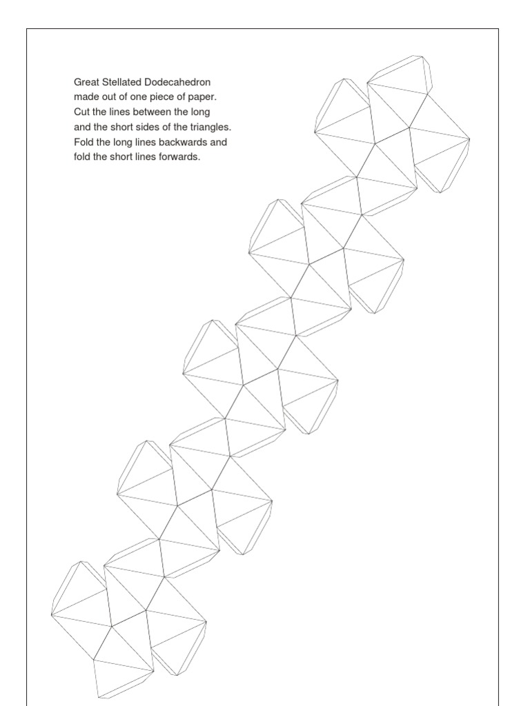 Stellated Dodecahedron Template
