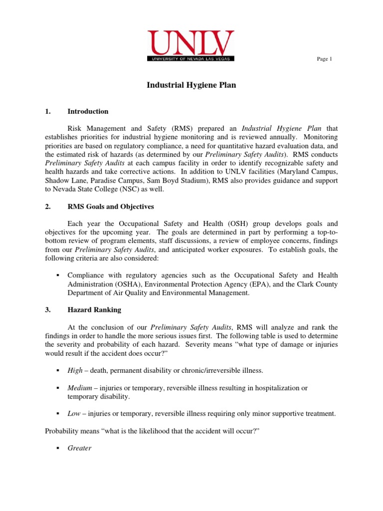 Industrial Hygiene | Occupational Hygiene | Occupational Safety And ...