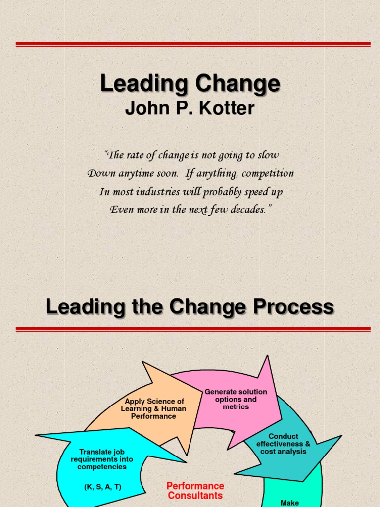 Leading Change | PDF | Leadership | Communication