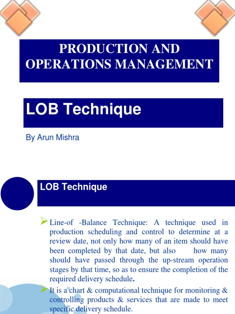 LOB, Work Study | PDF | Industries | Systems Theory