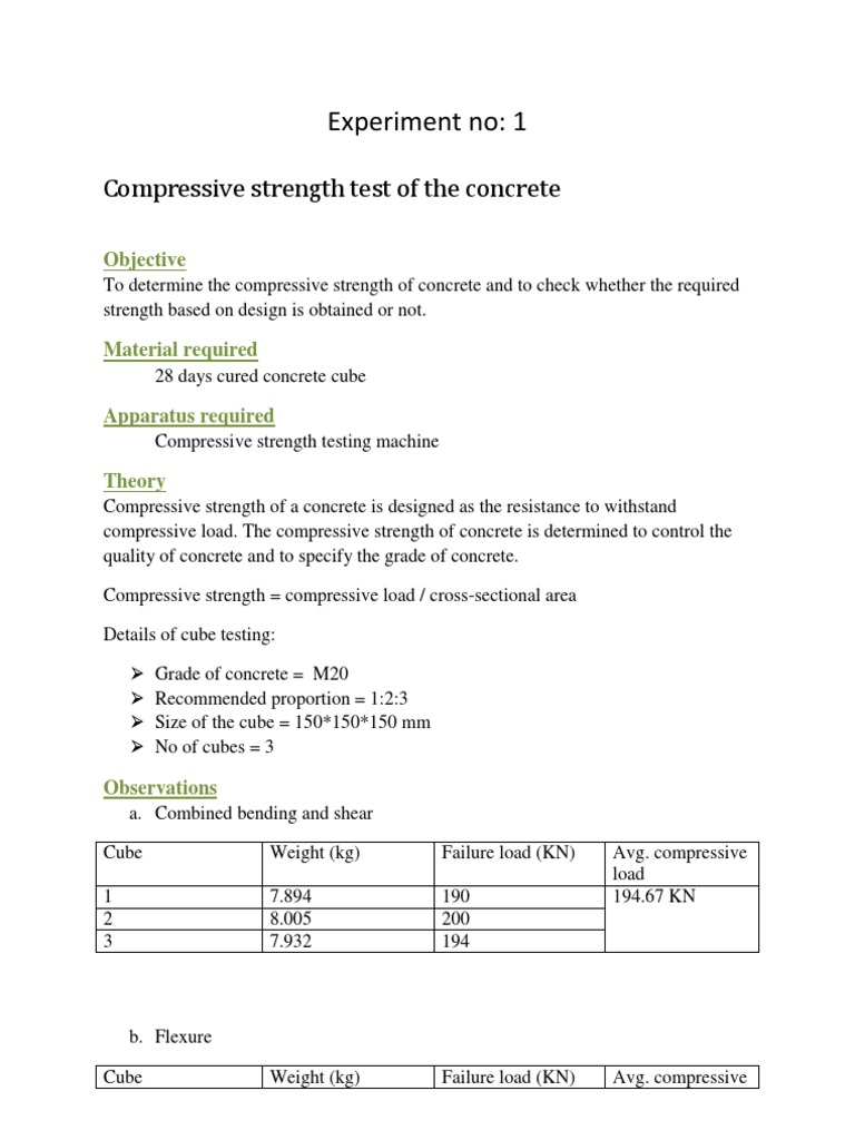 RCC Lab Report - 2 | PDF | Bending | Concrete
