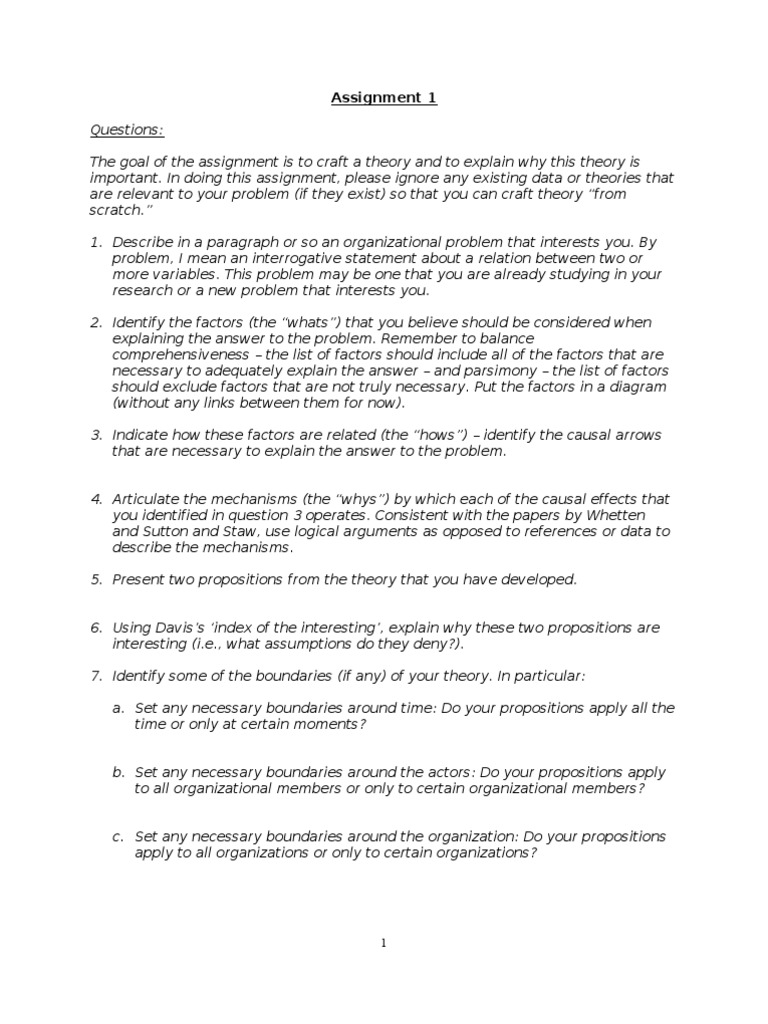Assign 1 | PDF