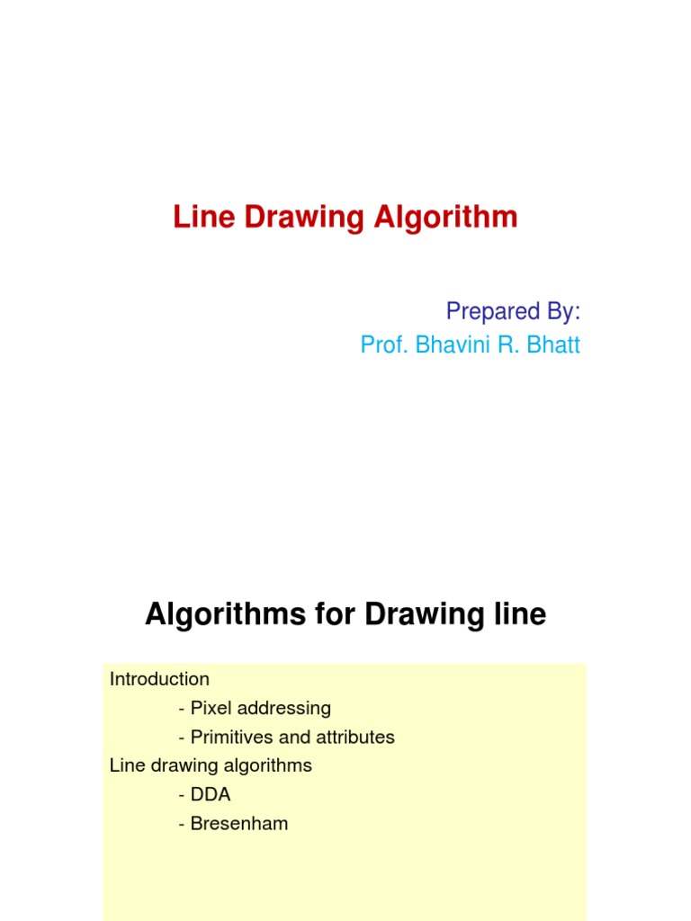 Lecture02 Bresenham Line Algo | PDF | Line (Geometry) | Computer Graphics