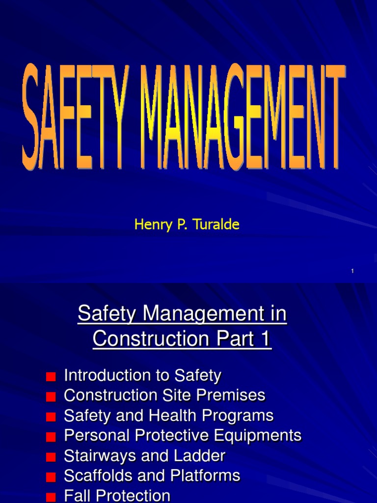 Construction Safety - Part 1 (Intro) | PDF