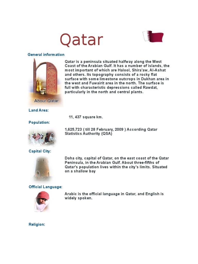 Qatar | PDF | Qatar | Doha