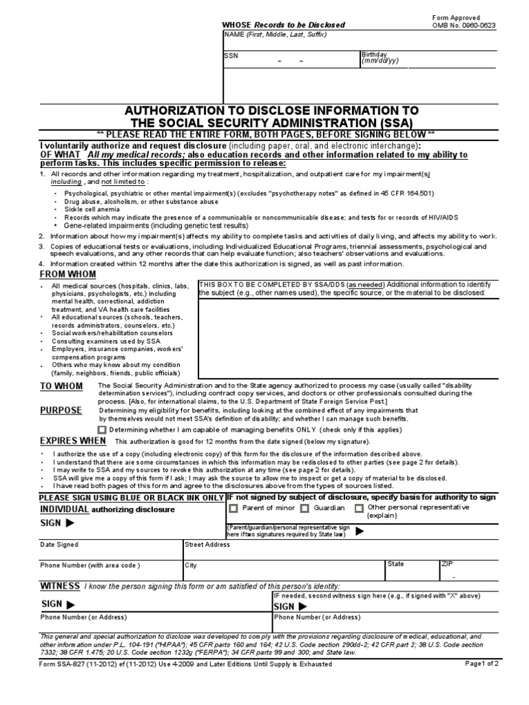 Ssa 827 | PDF | Social Science