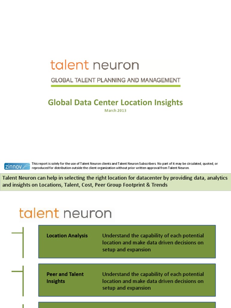 Global Datacenter Locations Talent Neuron | PDF | Data Center | Google