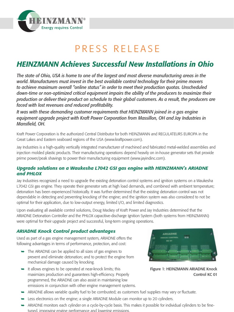 Heinzmann Controls | PDF | Ignition System | Internal Combustion Engine