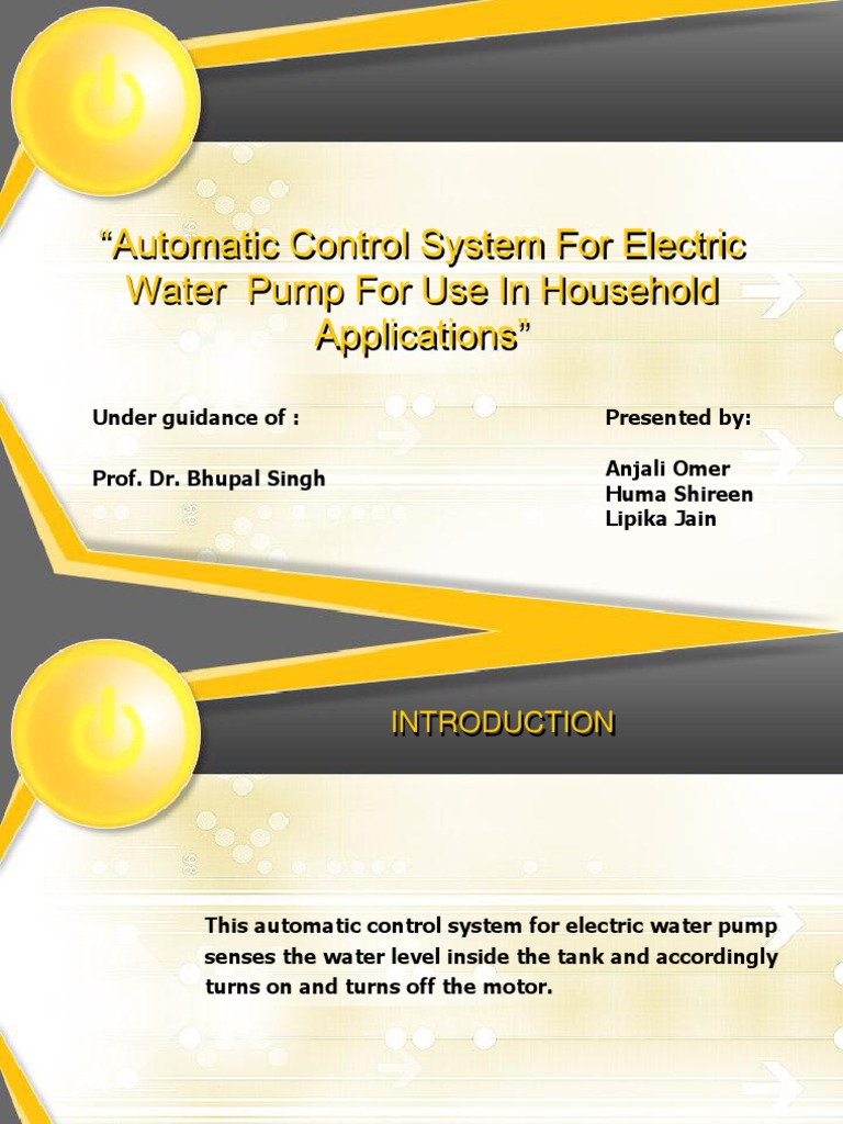 Automatic Control System For Electric Water Motor | PDF | Logic Gate ...