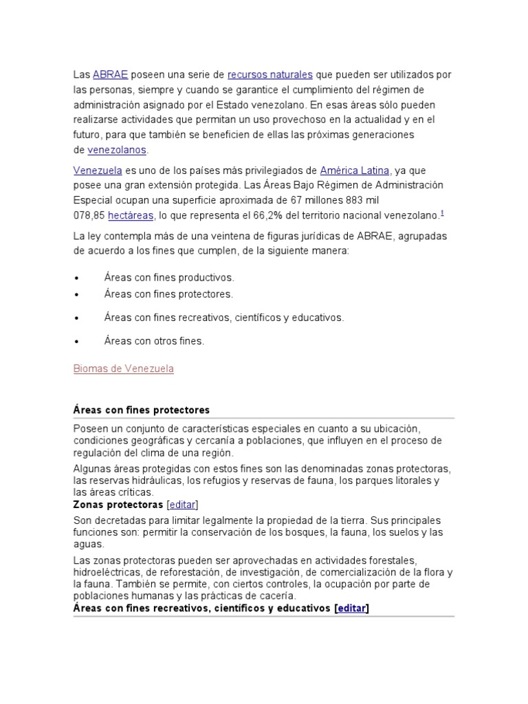 ABRAE | PDF | Venezuela | Los bosques