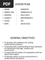 Herbartian Lesson Plan Model | PDF | Teaching Method | Question