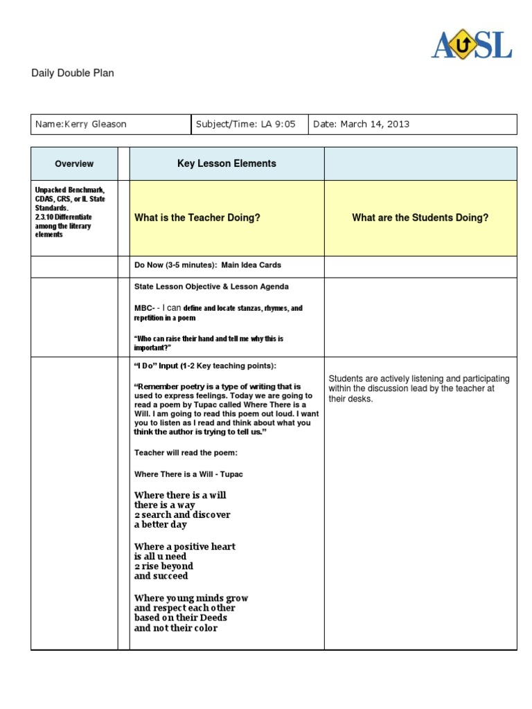 Poetry Lesson Plan | Download Free PDF | Rhyme | Poetry