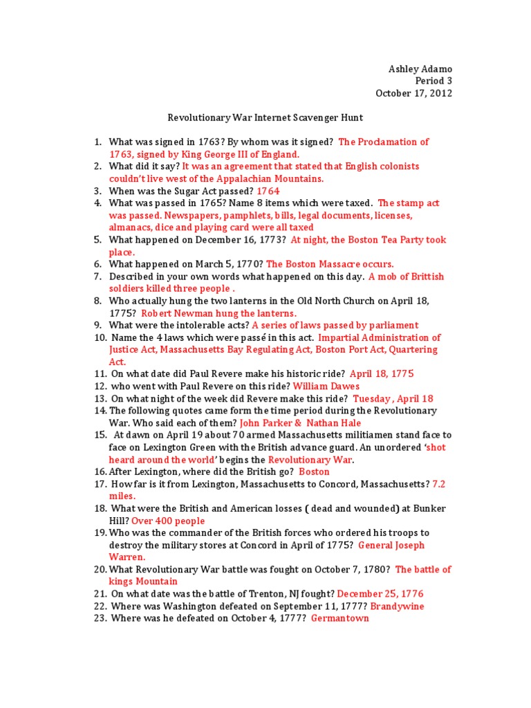 Adamo Ashley RW Internet Scavenger Hunt | PDF | Separation Of Powers ...