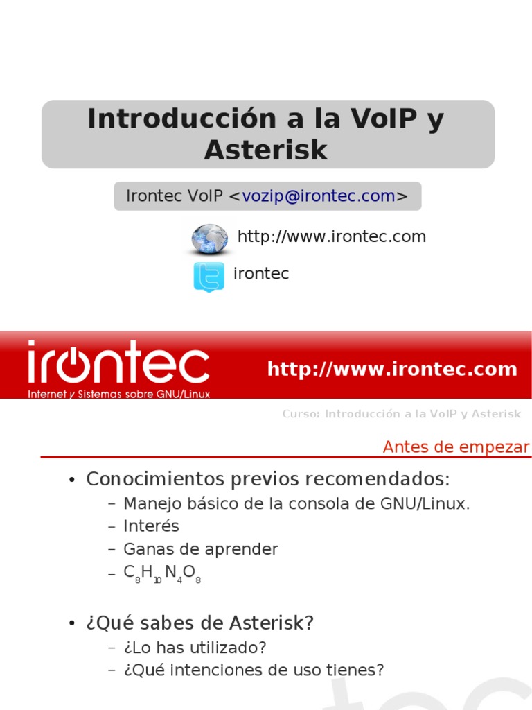 Introduccion A La VoIP y Asterisk | PDF | Voz sobre IP | protocolo de Iniciacion de Sesion