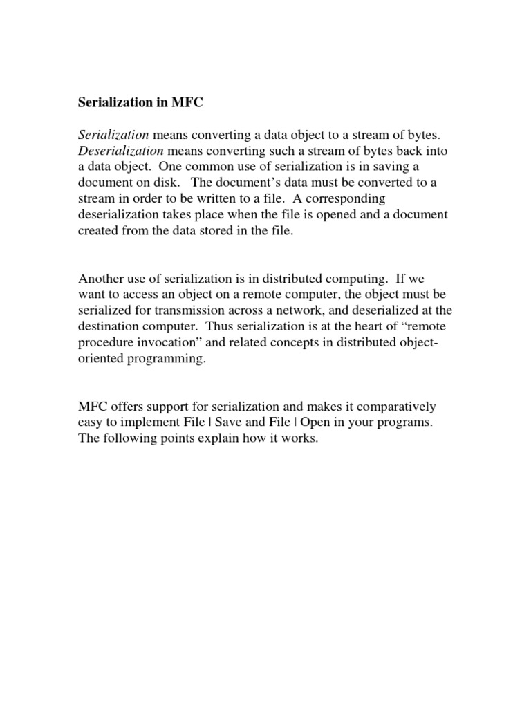 22 Serializaton2004 PDF | PDF | Array Data Structure | Pointer (Computer Programming)