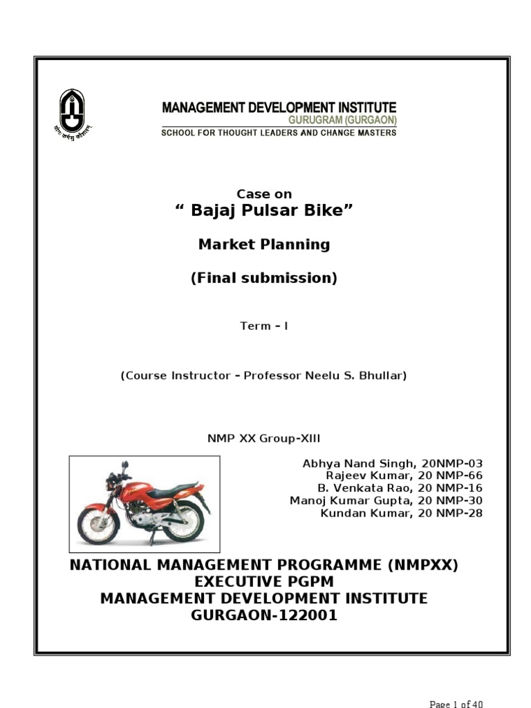 Bajaj Case | PDF | Motorcycle | Honda