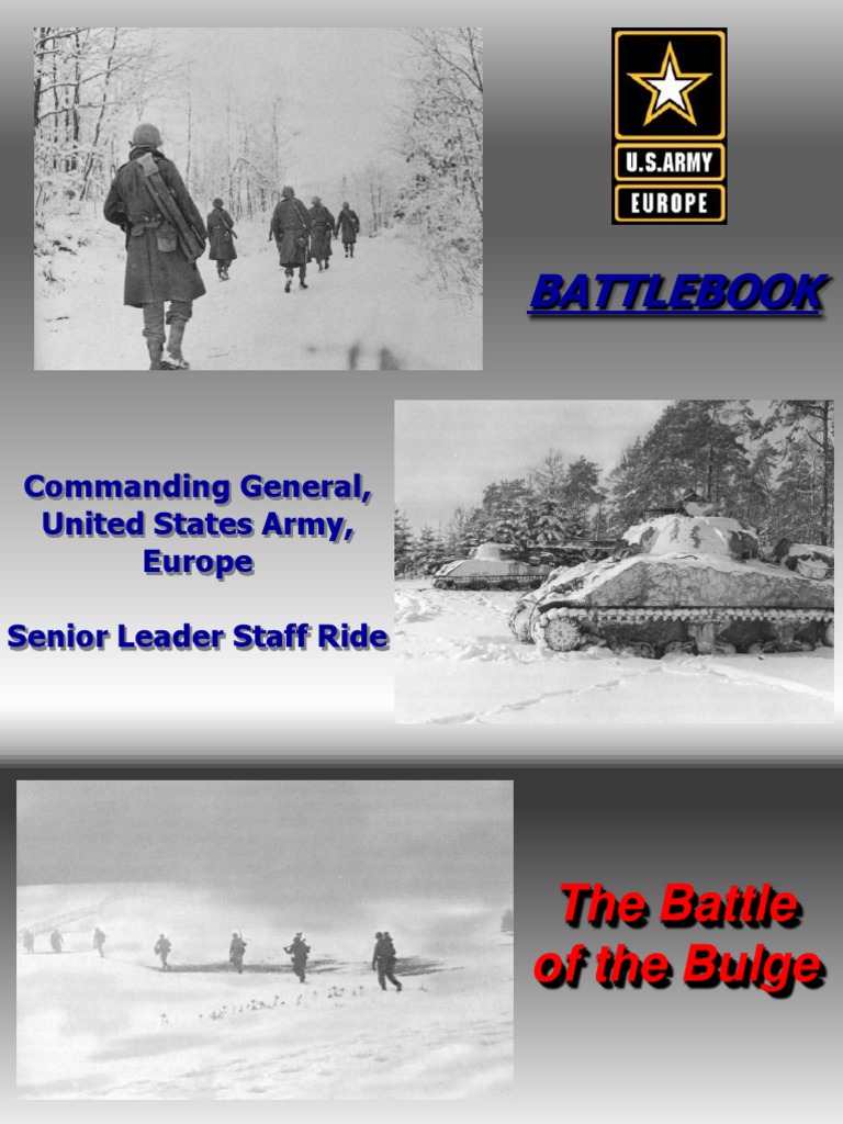 Battlebook Senior Leader Staff Ride The Battle of The Bulge | PDF ...