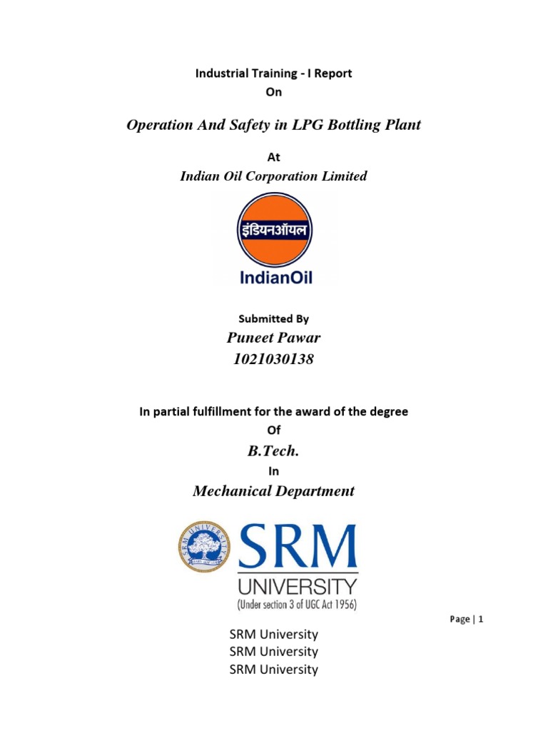 Industrial Training Report I | PDF | Gas Compressor | Pump