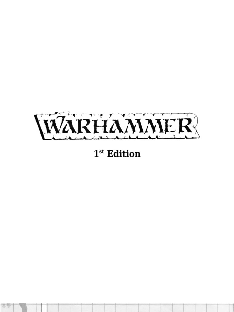 Warhammer Fantasy Battle 1st Edition Compilation | PDF | Worldbuilding ...