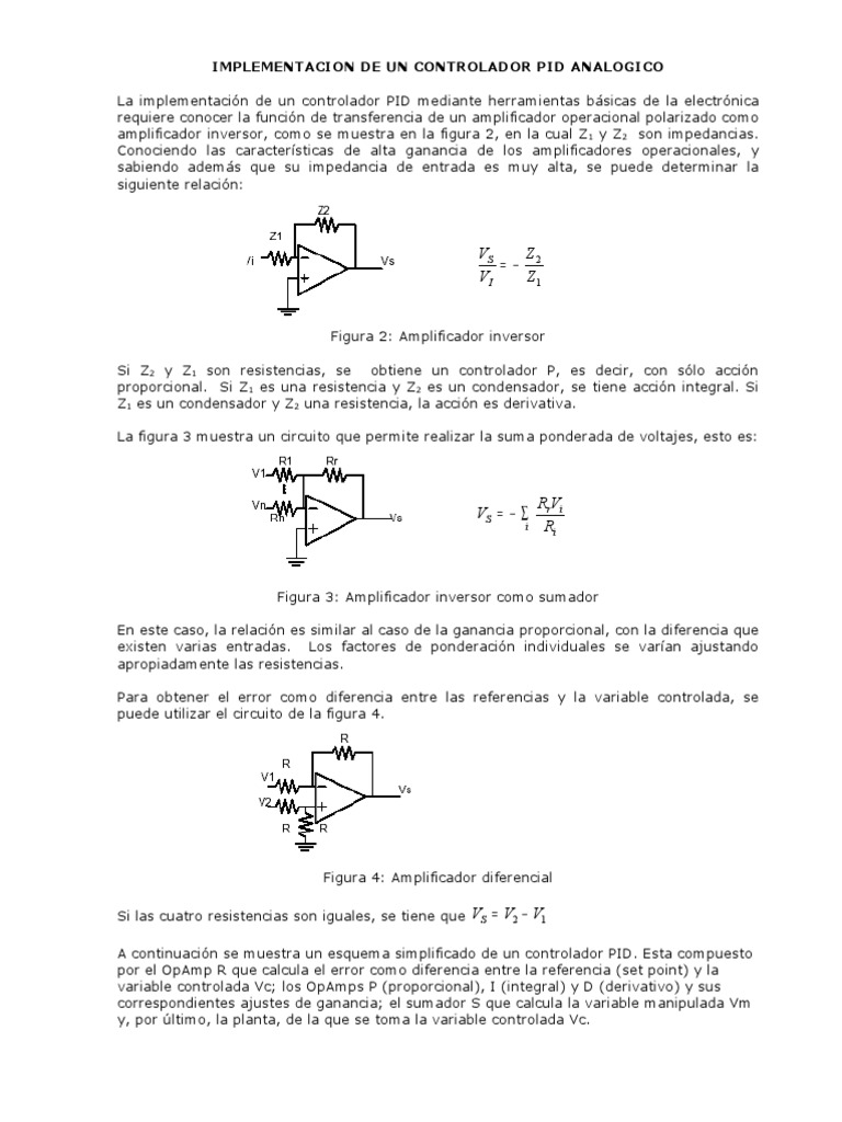 Controlador PID Analogico | PDF | Tecnología