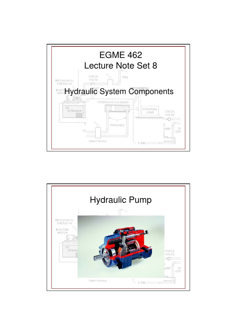 Hydraulic System Components Overview | PDF